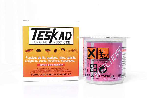 Fumigène Insecticide Teskad- Solution Anti-Acariens Efficace