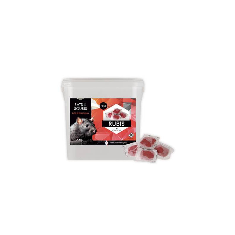 Rubis Pasta 5kg – Pâte raticide efficace contre rats & souris